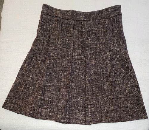 NWT Ann Taylor LOFT Purple Tweed Wool Knee Length Fully Lined Skirt Sz 14 | eBay.de