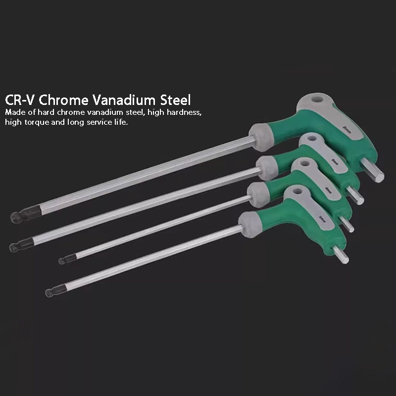 T-Handle Ball Point Long Metric Hex Allen key 2mm/2.5mm/3mm/4mm/5mm/6mm ...