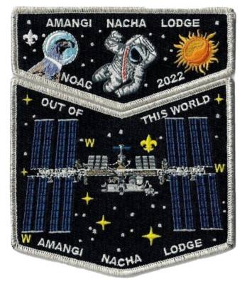 Boy Scout OA 47 Amangi Nacha 2022 NOAC Fundraiser Silver Border Flap ...