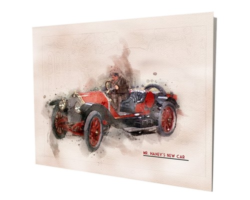 Green Acres TV Show Mr. Haney and His New Car 16x20 Aluminum Wall Art ...