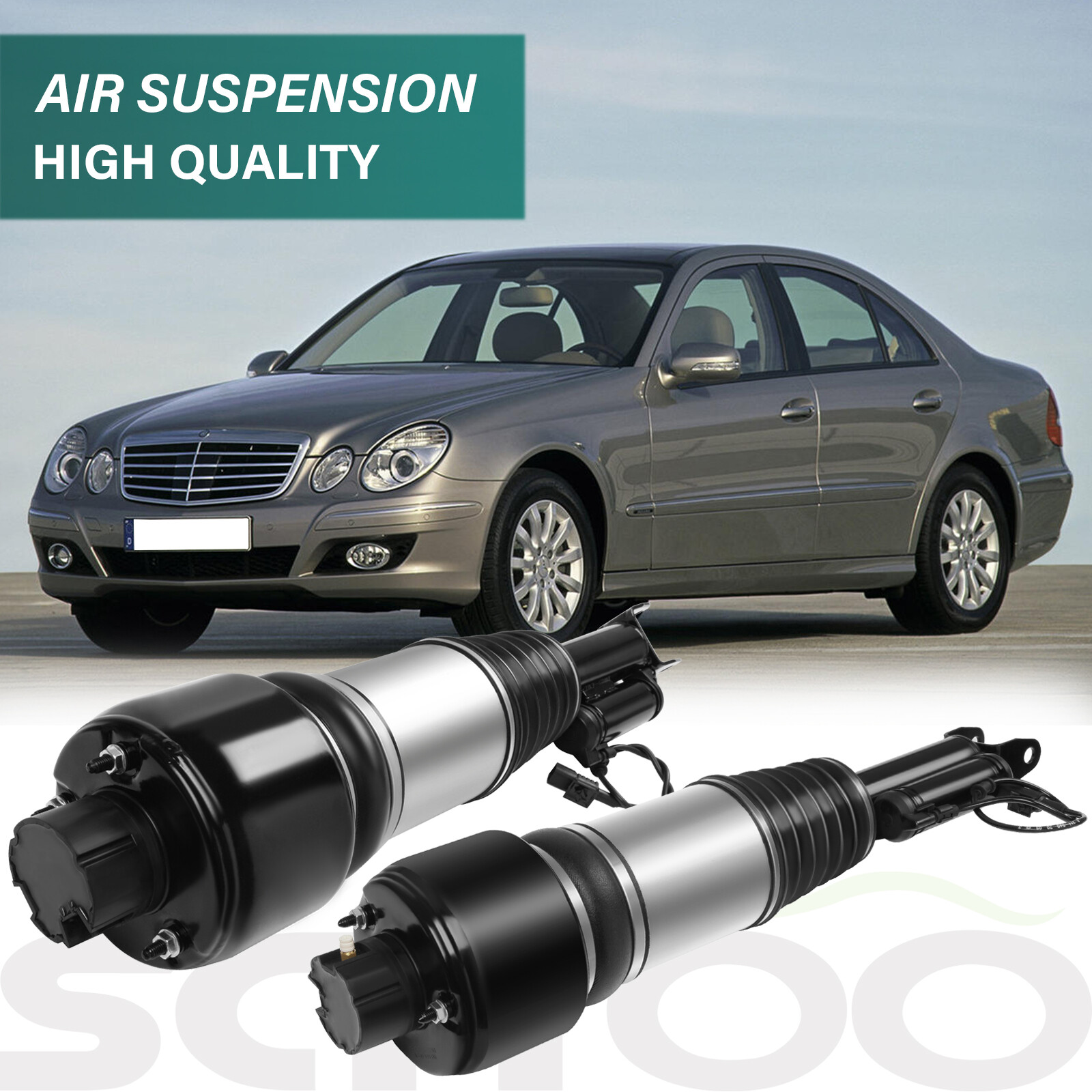Front Pair Air Suspension Struts For Mercedes W211 E320 E350 E500 ...