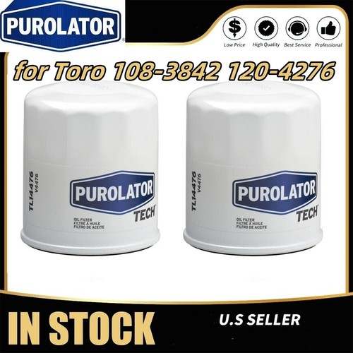 (2) OIL FILTERS for Toro 108-3842 120-4276 KW10761 KW10586 NN10684 ...