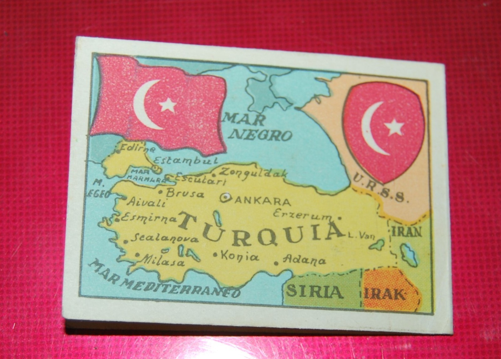 SPAIN. Vintage Cigarettes Card "FEDORA" 1954 REGIONS OF THE WORLD ...