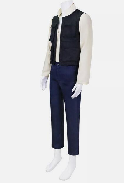 Han Solo Cosplay Costume Vest Pants Shirts Uniform | eBay