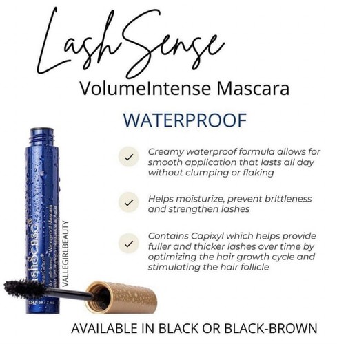 New Sealed Senegence LashSense Waterproof Mascara - BLACK | eBay