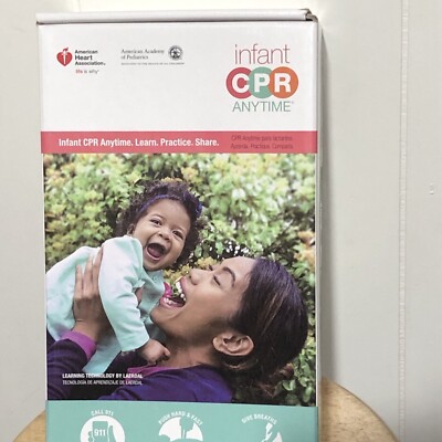 Infant CPR Anytime Kit AHA A Heart Association DVD Training + Baby ...