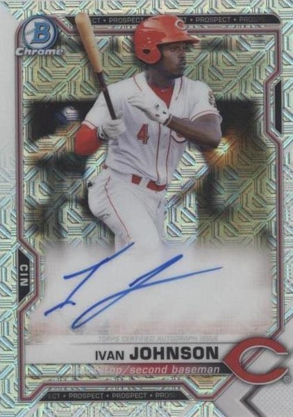 2021 Bowman - Mega Box Chrome Mojo Autographs #BMA-IJ Ivan Johnson (AU, RC) for sale online | eBay