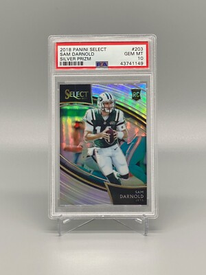 2018 Panini Select Sam Darnold Silver Prizm Field Level PSA 10 | eBay