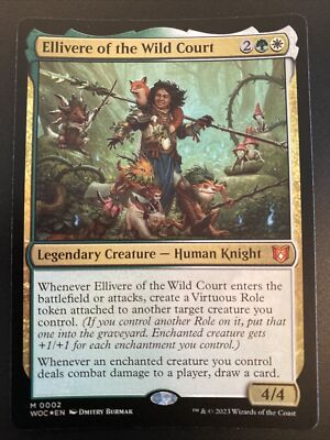 MTG FOIL Ellivere of the wild court Wilds of Eldraine Commander WOC #2 ...
