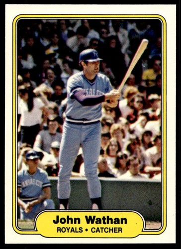 1982 Fleer 425 John Wathan Kansas City Royals Baseball Card | eBay