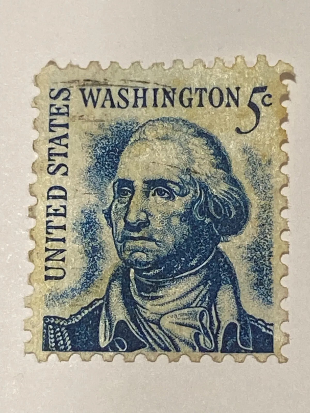 George Washington 5 Cent Stamp - Blue Rare | eBay UK