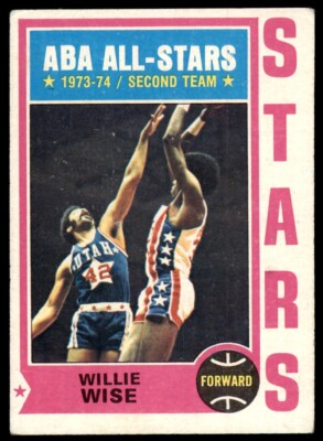 1974-75 Topps Basketball Card Willie Wise Utah Stars #185 | eBay