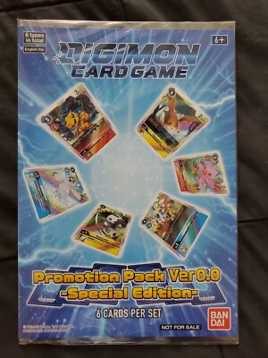 Digimon TCG Promo Pack Ver 0.0 Special Edition Folder Binder - New ...