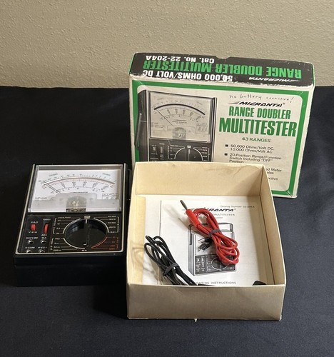 Micronta Range Doubler Multitester 43 Ranges No. 22-204A with Leads ...