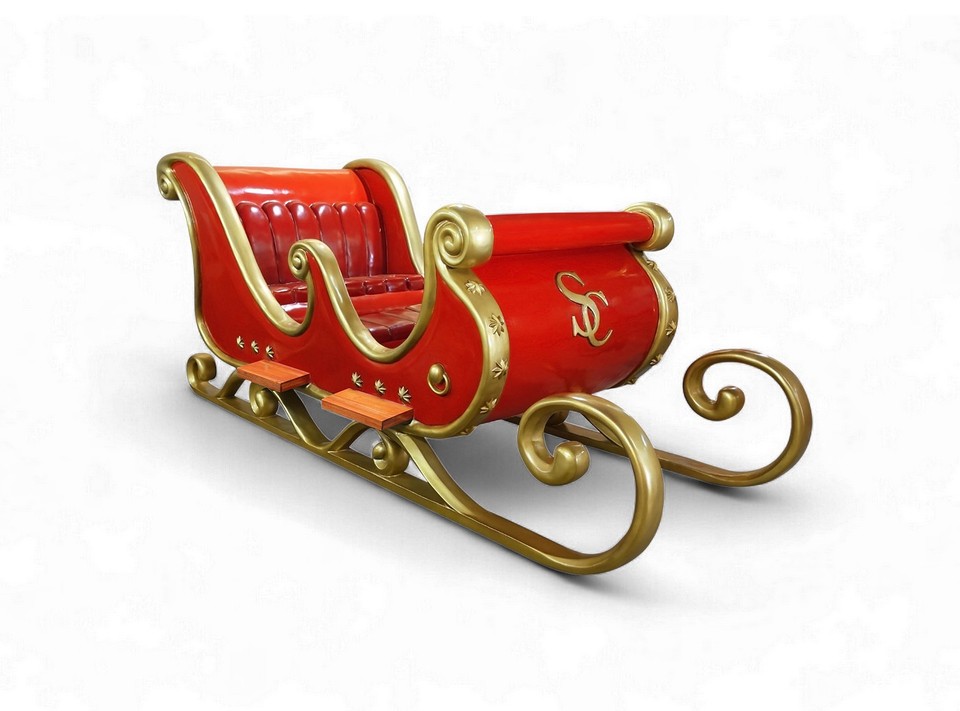 Large Santa Sleigh - Santa Sleigh - 4 Seater 10 FT - Outdoor Christmas ...