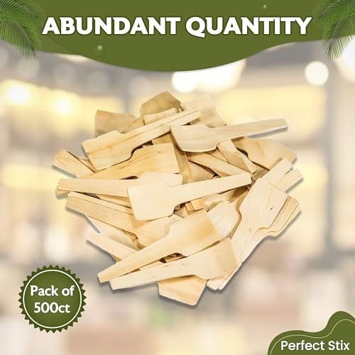 2.75" Disposable Wooden Taster and Sampling Spoons - Pack of 500ct ...