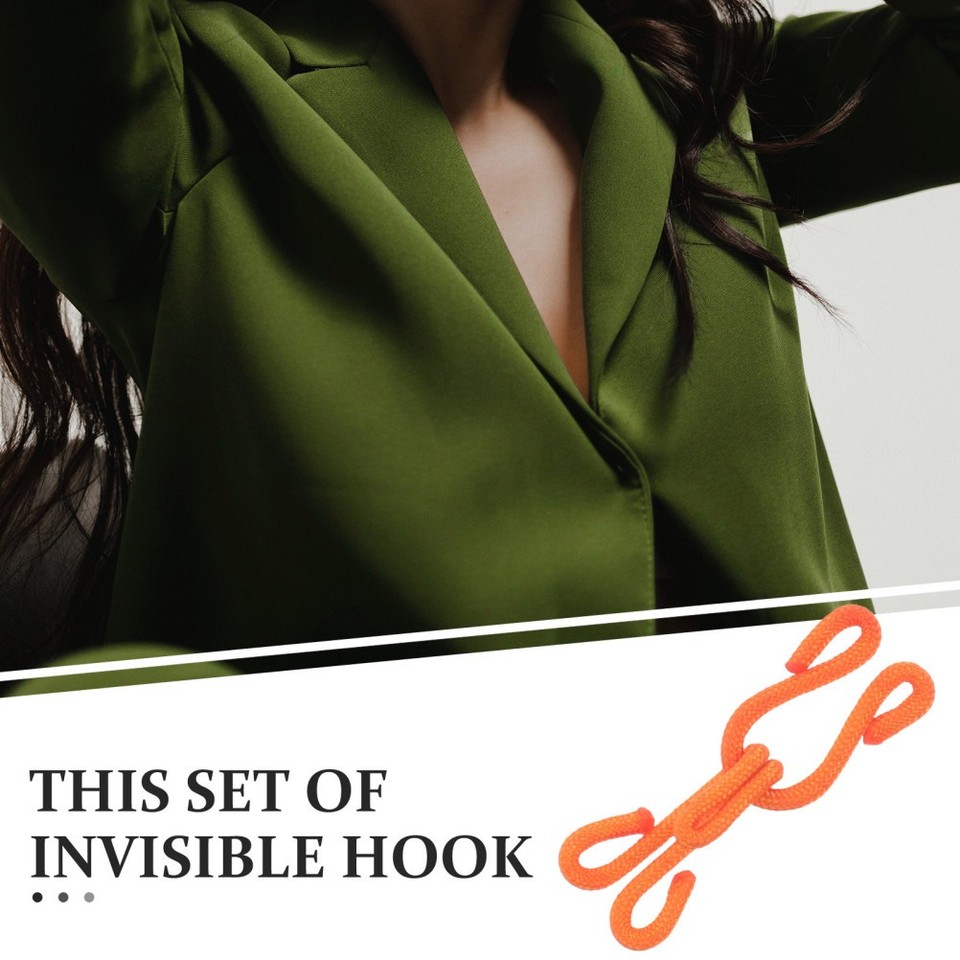 10 Pairs Invisible Fasteners for Clothes Hook Buttons Kit Hidden | eBay ...