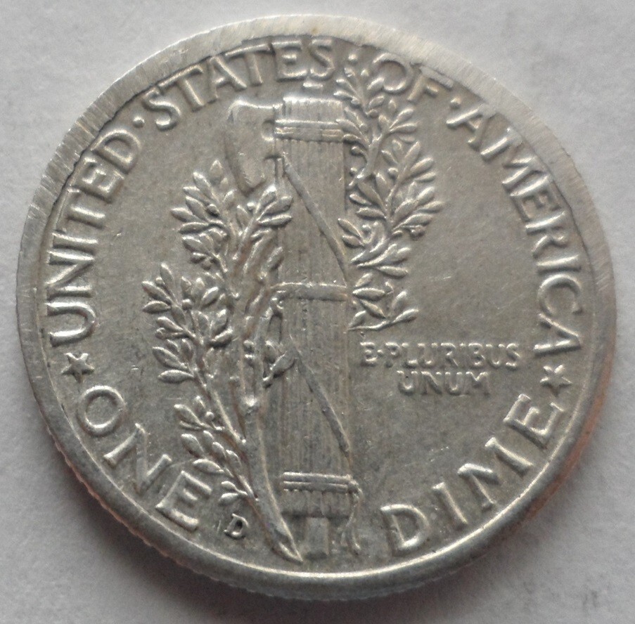 1940 D Mercury Dime circulated 90% Silver XF Extra Fine to AU ...