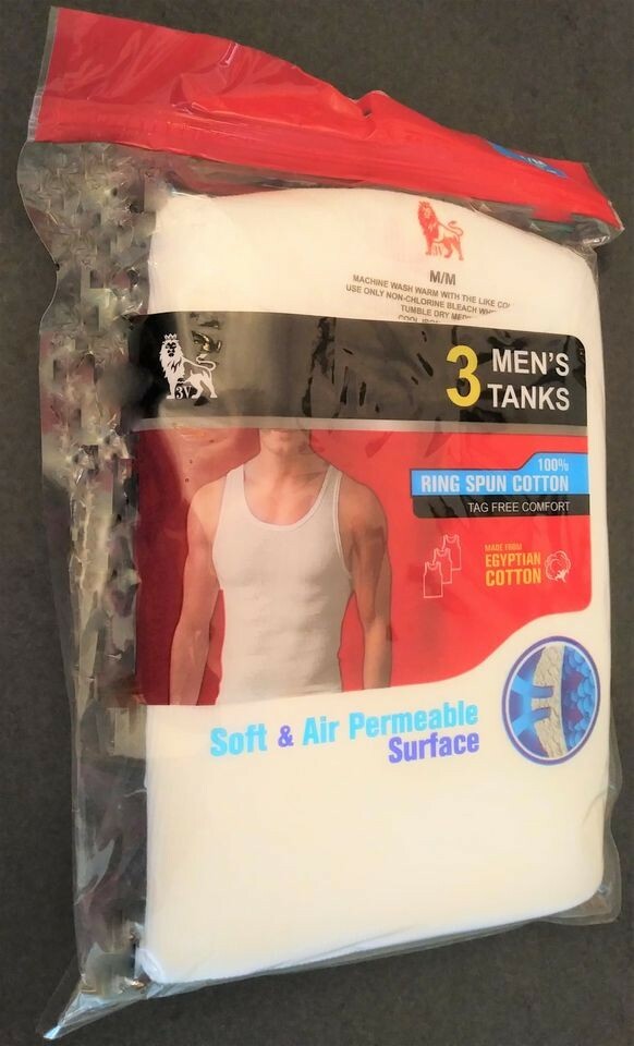 3 or 6 pair Mens White Tank Top Wife Beaters A Shirt Cotton Undershirt ...