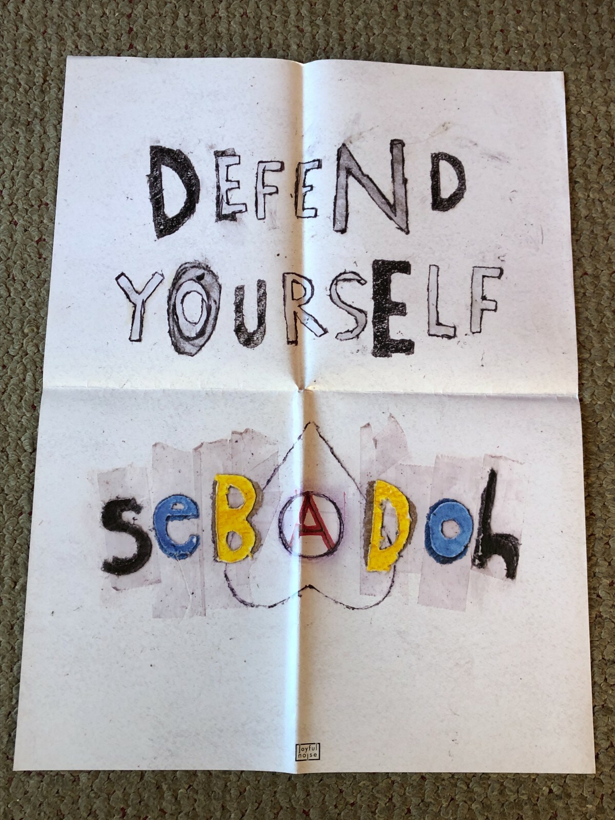 SEBADOH DEFEND YOURSELF PROMO POSTER 18x24" Vinyl LP/CD promo dinosaur ...