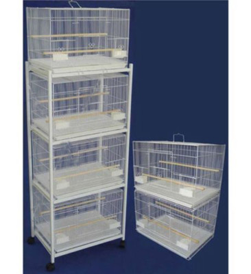 Lot of 6 of Breeding Canary Flight Bird Cages 24x16x16"H With Rolling ...