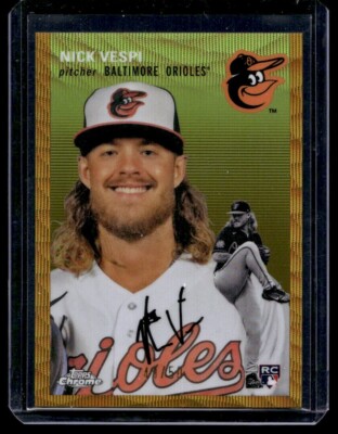 2023 Topps Chrome Platinum #91 Nick Vespi Rookie Gold Wave /50 | eBay