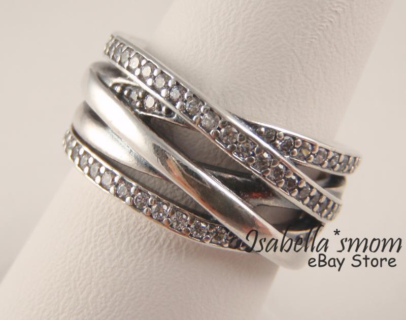 ENTWINED Authentic PANDORA Sterling Silver WRAP THICK Ring 5/50 ...