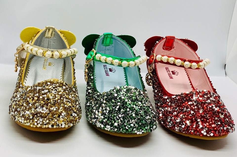 Frozen 2 Elsa princess shoes for Girl's costumes Heel Sparkling Glitter ...