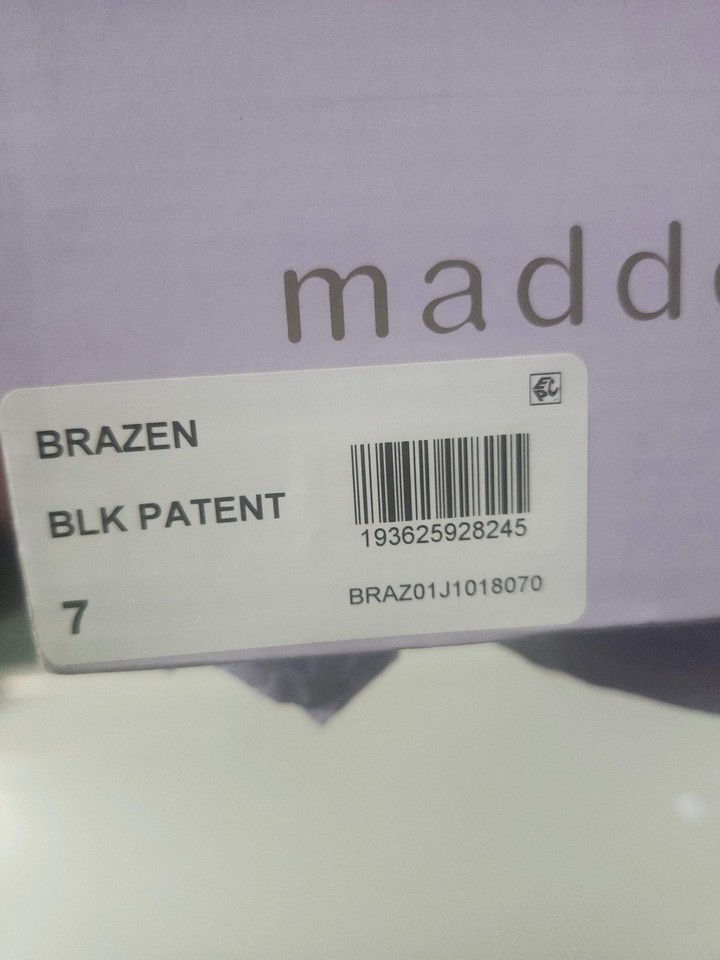 Madden Girl Brazen Stiletto Dress Sandals Black Patent Size 7MUS | eBay