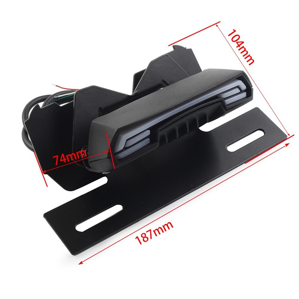 LED Tail Light Turn Signal Blinker License Plate Holder For HONDA ...