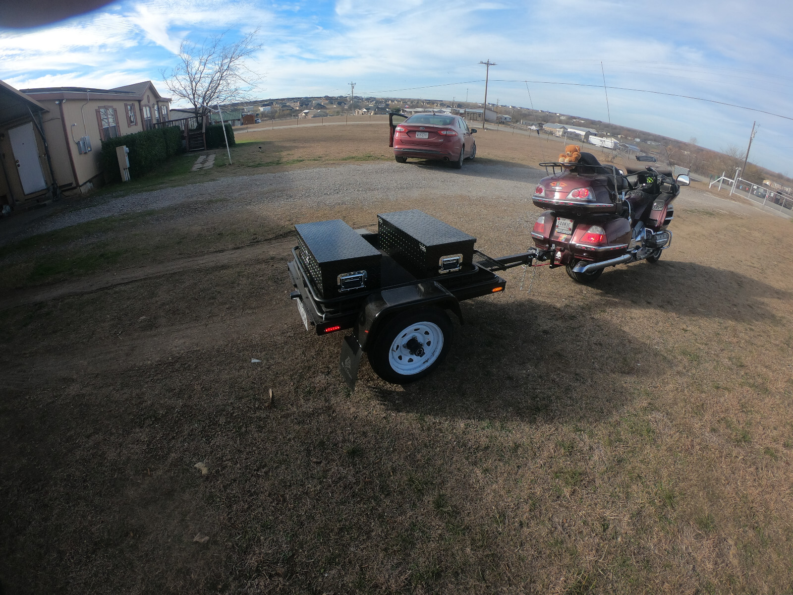 motorcycle pull behind cargo trailer | eBay