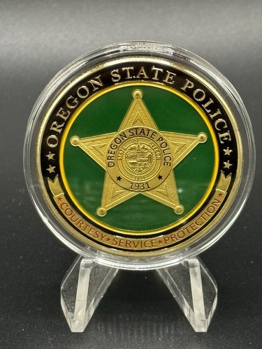 Oregon State Police St. Michael Challenge Coin V1 | eBay