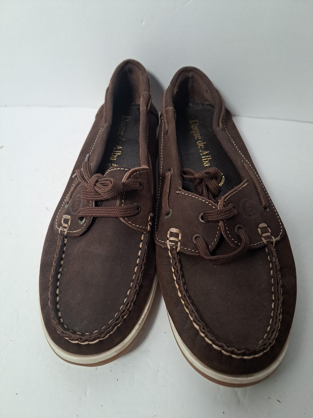 Rare Duque De Alba Suede Leather Shoes Loafers Brown … - Gem