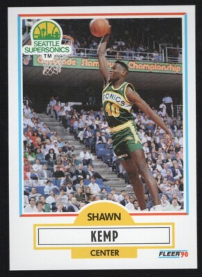 Shawn Kemp Rookie Card 1990 Fleer Basketball #178 The Rain Man | eBay
