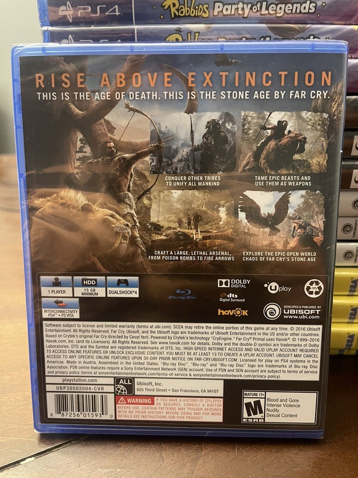 Far Cry Primal PS4 Sony PlayStation 4 BRAND NEW 887256015930 | eBay