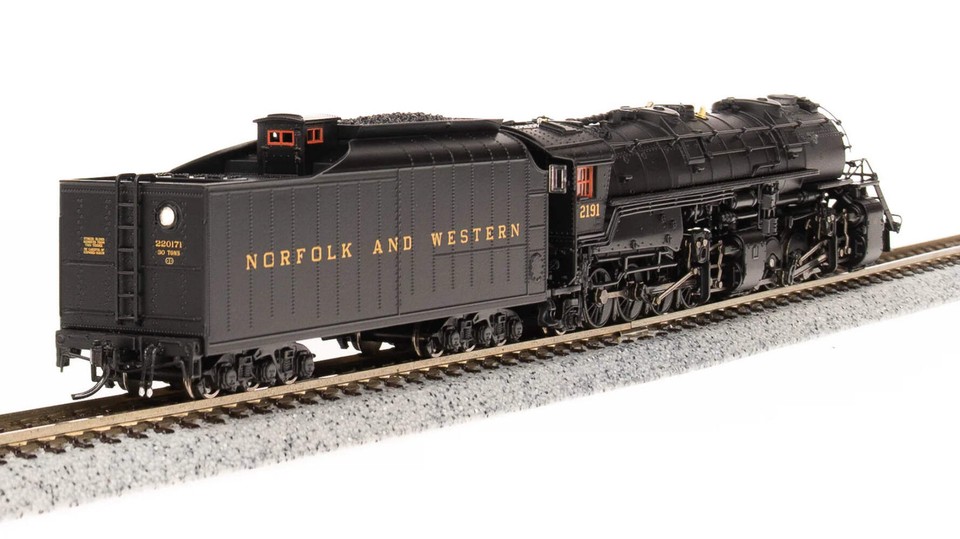 BLI 7223 N Scale Y6b 2-8-8-2 Steam Loco Norfolk Western N&W 2199 ...