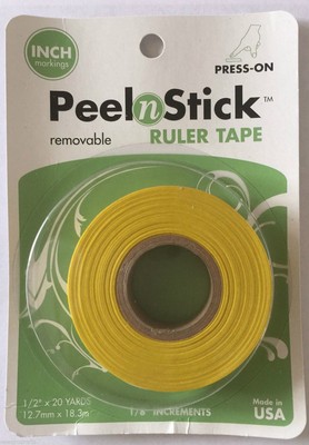 18m Peel n Stick Ruler Tape Self Stick Ruler Tape Measure Peel Off ...