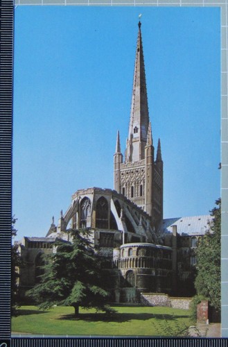 OLD POSTCARD NORWICH CATHEDRAL FROM THE NORTH EAST | eBay