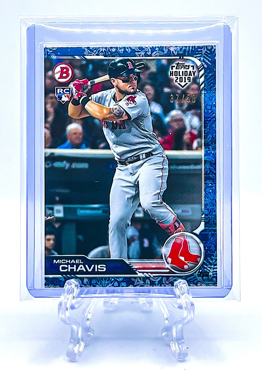 2019 Topps Holiday Bowman - White Snow #TH-MC Michael Chavis /50 (RC ...