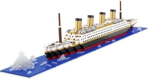 Titanic Ship Model Building Set, 1878 Pcs Ship Micro Blocks Toys DIY ...