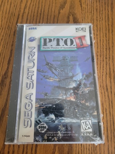 P.T.O. PTO II Pacific Theater of Operations Sega Saturn New Sealed ...