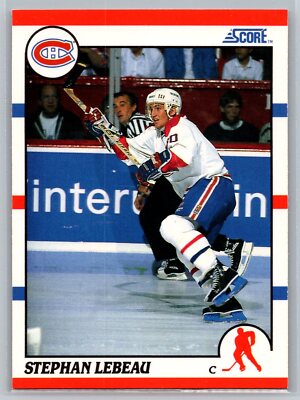 Stephan Lebeau 1990-91 Score American HOCKEY #262 Montreal Canadiens RC ...