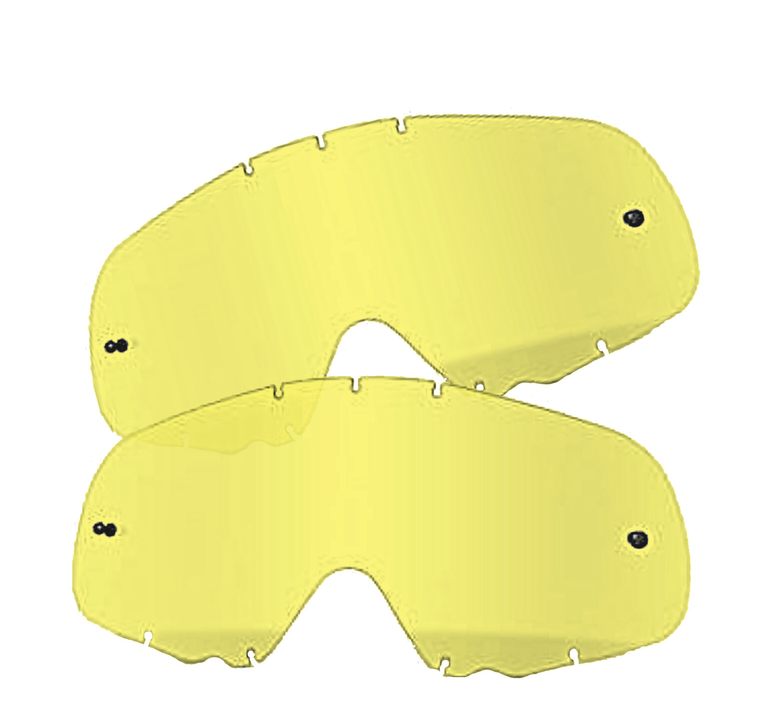 2x Oakley Crowbar Tear OFF LENS ANTI FOG SCRATCH yellow Motocross ...