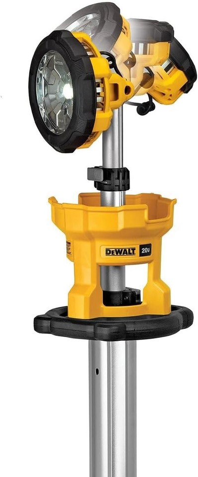DEWALT DCL079B 20V MAX 3000-Lumen Adjustable LED Tripod Light Bare Tool ...
