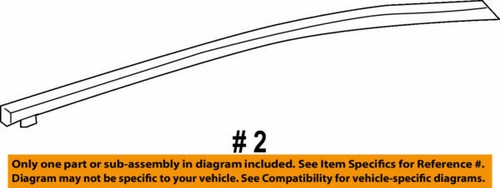 75763-78010 Toyota Moulding, rear door window frame, upper rh ...