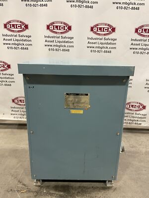 Jefferson Electric Powerformer 223-3254 Dry Transformer 112.5 KVA 480V ...