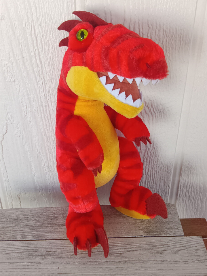 Red Dinosaur Build a Bear T Rex Velociraptor Raptor 19" Plush Stuffed ...