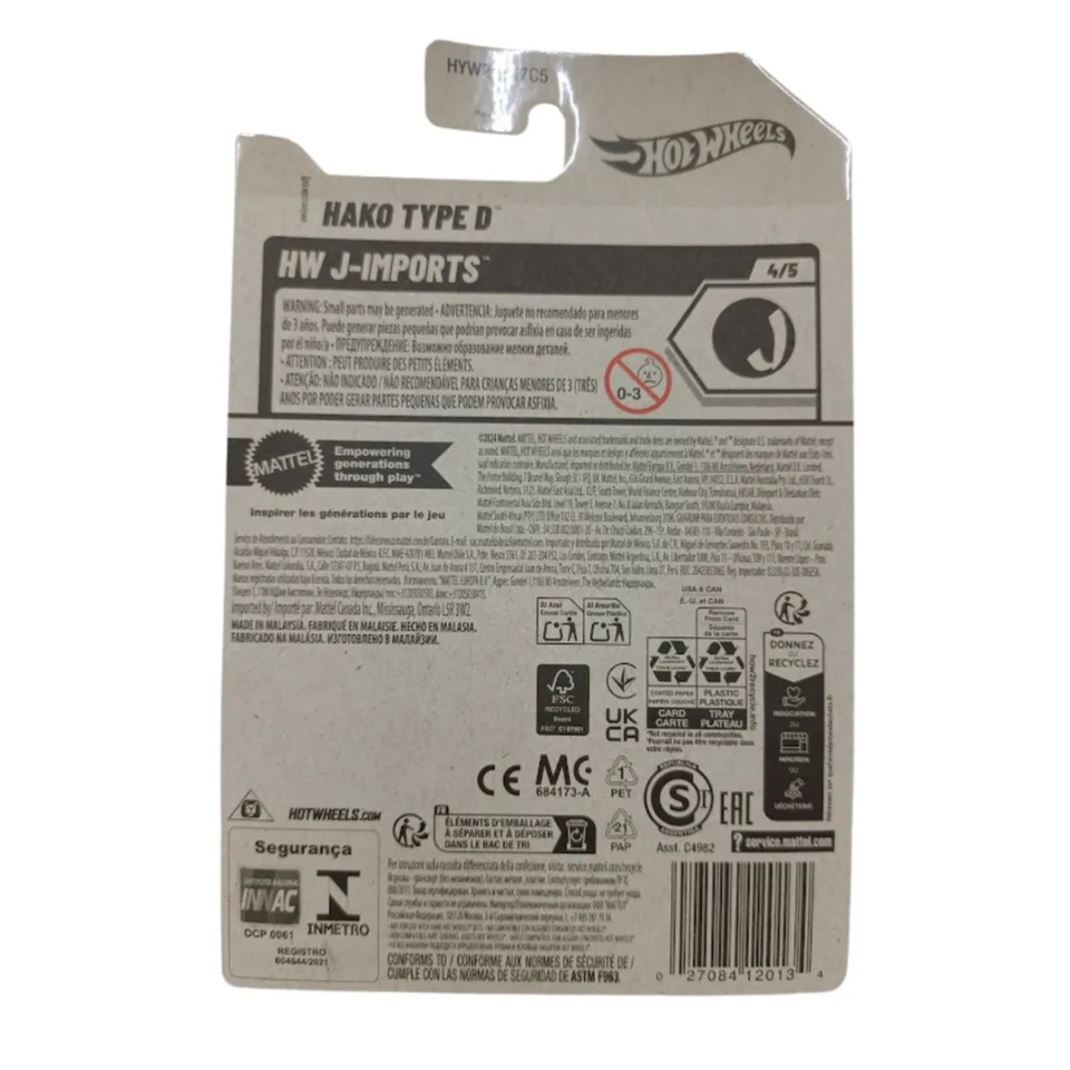 NEW 2025 Hot Wheels Hako Type D HW J-Imports Series New Release Case D ...