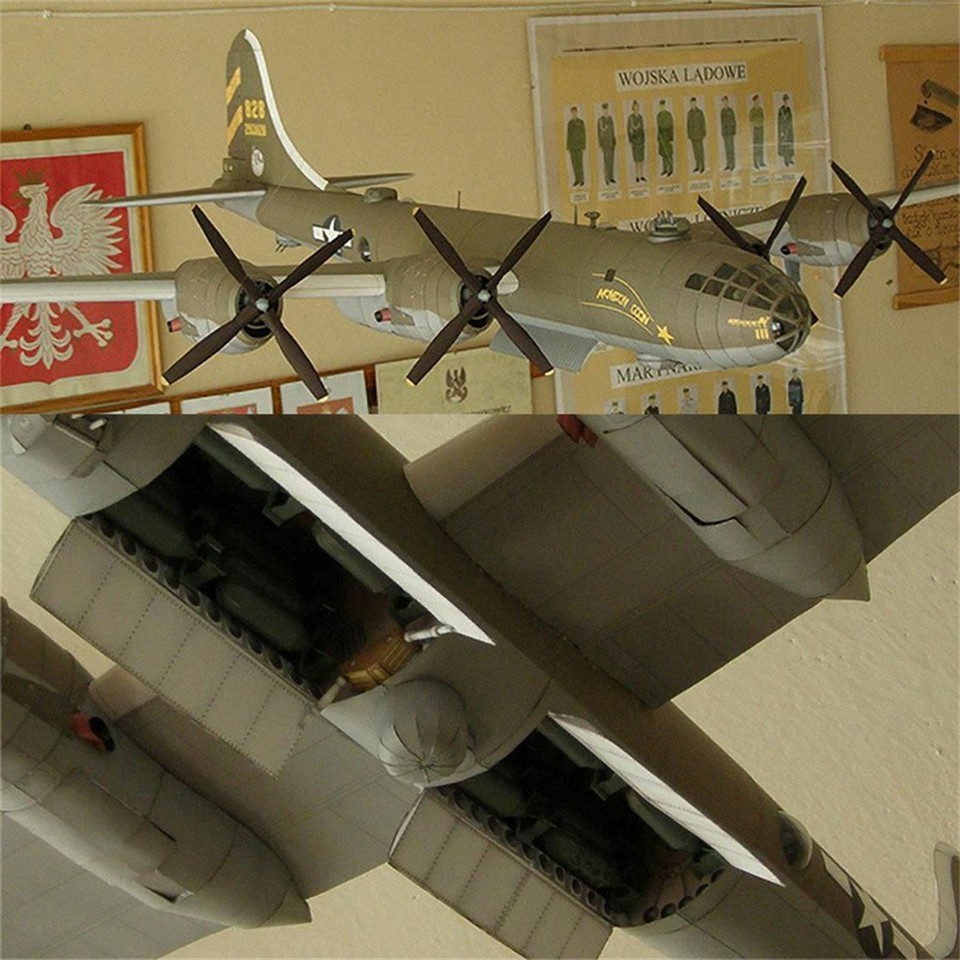 1:47 Boeing B-29 SuperFortress Bomber Bombardment Aircraft Paper Model ...