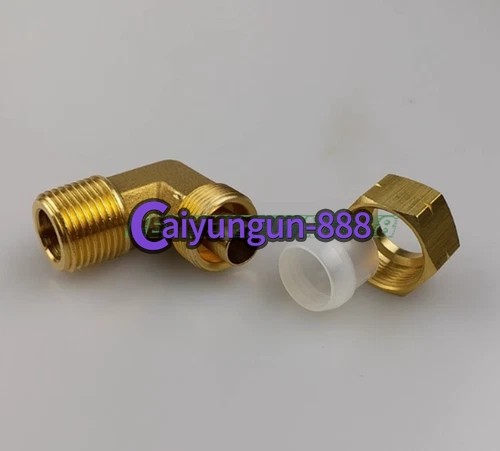 5-piece new quick-sealing pure copper joint male threaded plug L4N16X13 ...